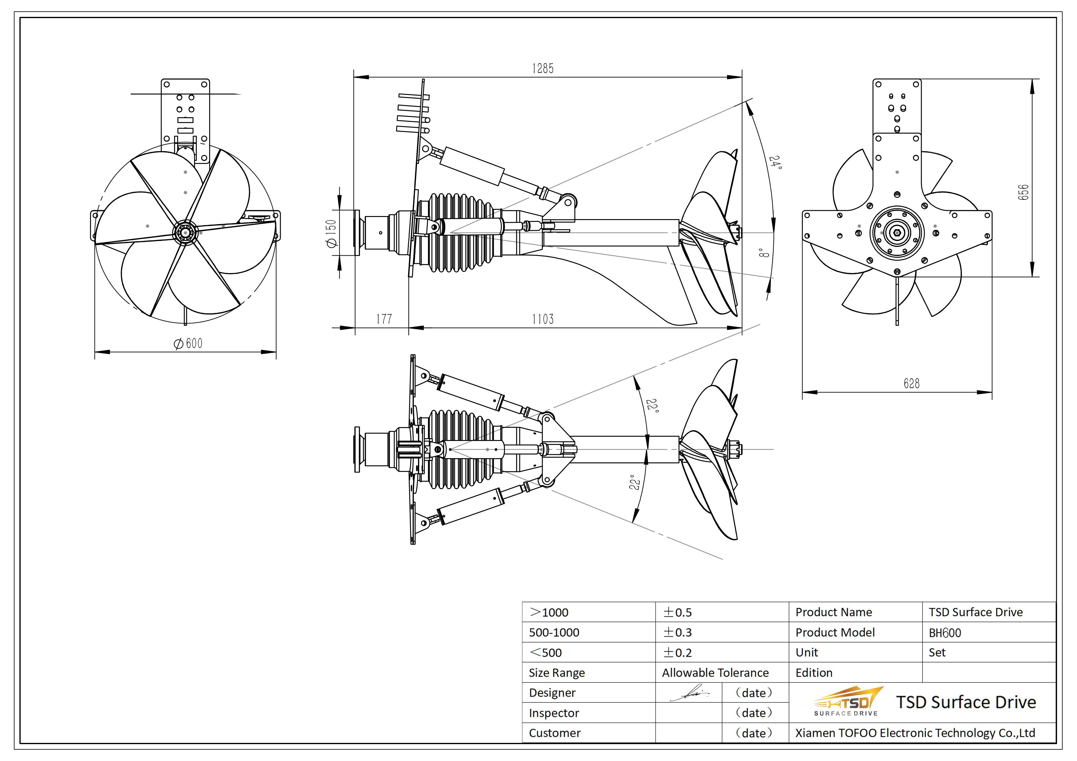 Transportation Vessel Directional Hydraulic Marine Thruster from China ...
