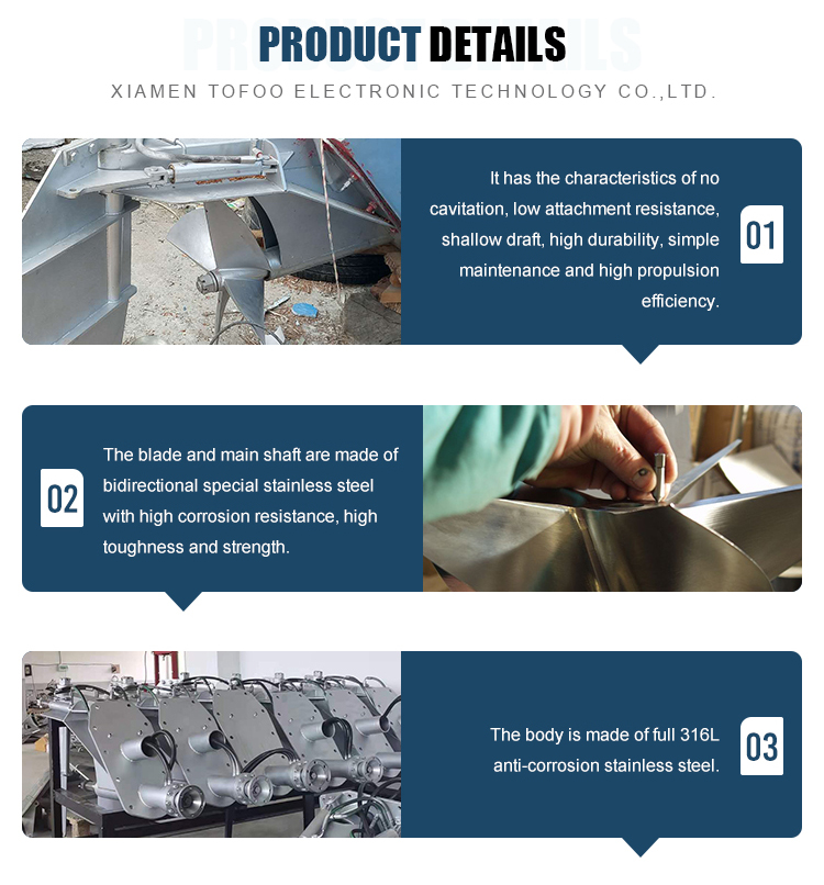 BH500 200Horsepower Surface Piercing Propeller Ship Propulsion System ...